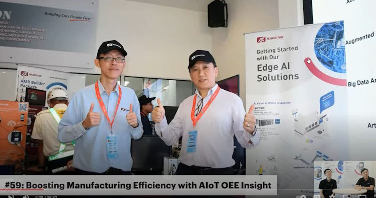AIOT OEE Insight Connect with Adisra SCADA - Axiomtek industrial PC Malaysia